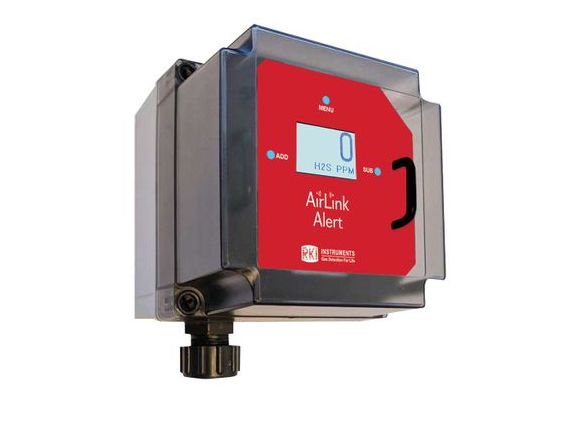 RKI Instruments 66-5B08-20-W Airlink Alert, Nitrogen Dioxide (NO2) 0-2 ...